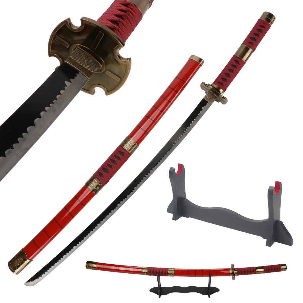 Elervino 41" Kitetsu Roronoa Zoro Sword Real Metal - Walmart.com