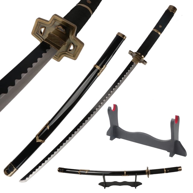 Elervino 41" Yubashiri Roronoa Zoro Sword Real Metal - Walmart Business ...