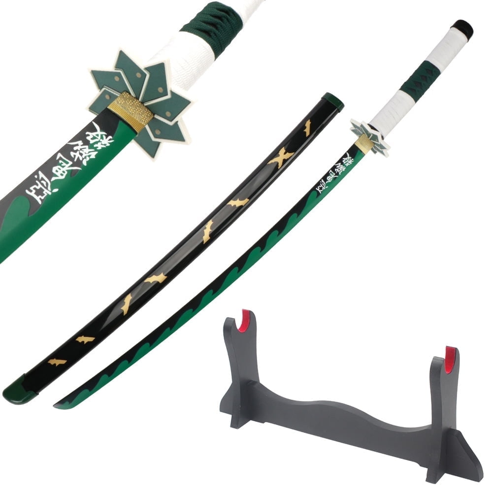 Elervino 41 inches Sword with Wooden Holder Stand Display - Walmart.com