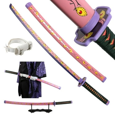 Elervino 41 inches Bamboo Demon Slayer Sword Rengoku Kyoujurou with ...