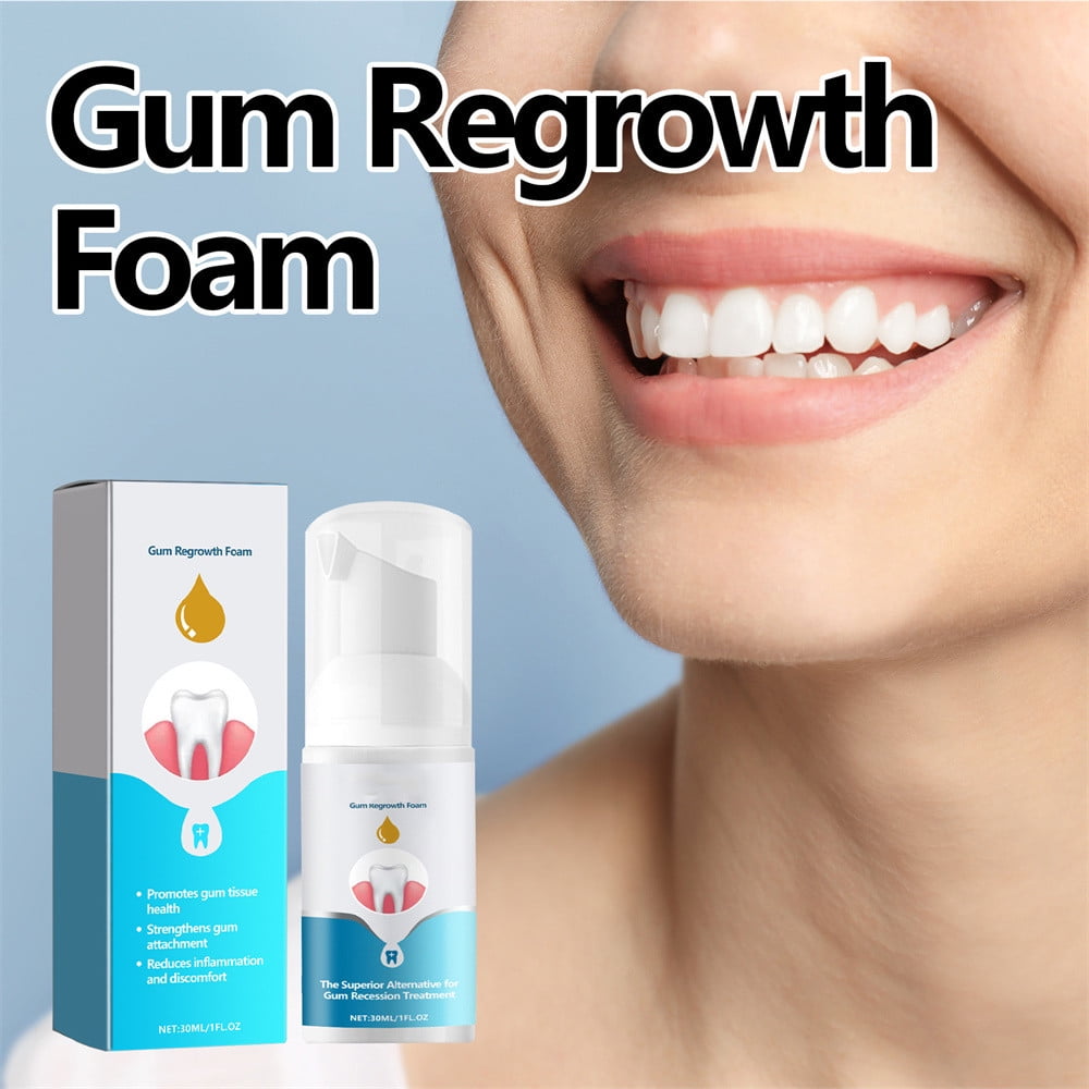 Eles Gum Regrowth Foam, Gum Treatment Foam, Anti-inflammatory, Gum ...