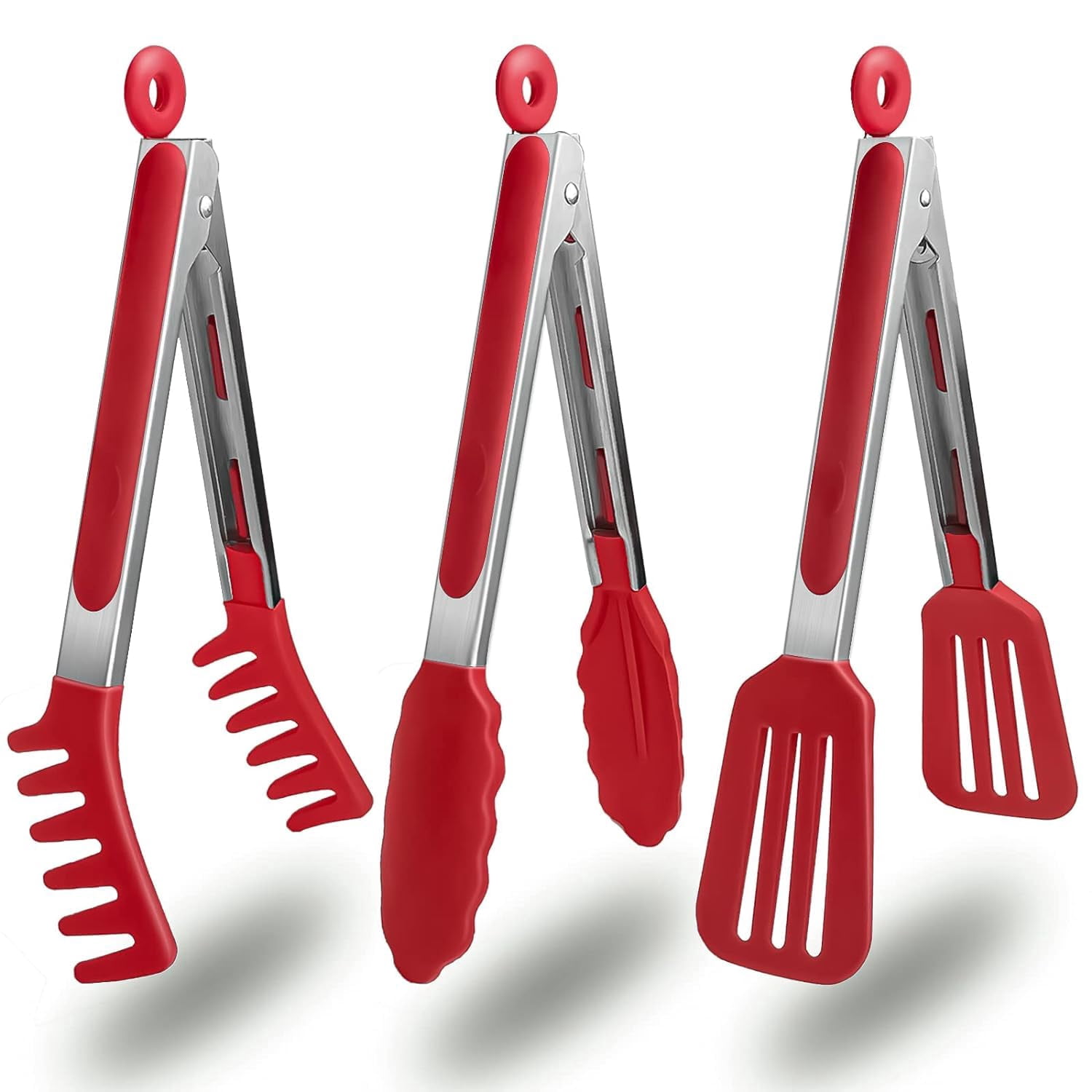 Eletree Kitchen Food Tongs Stainless Steel Material with Heat Resistant ...