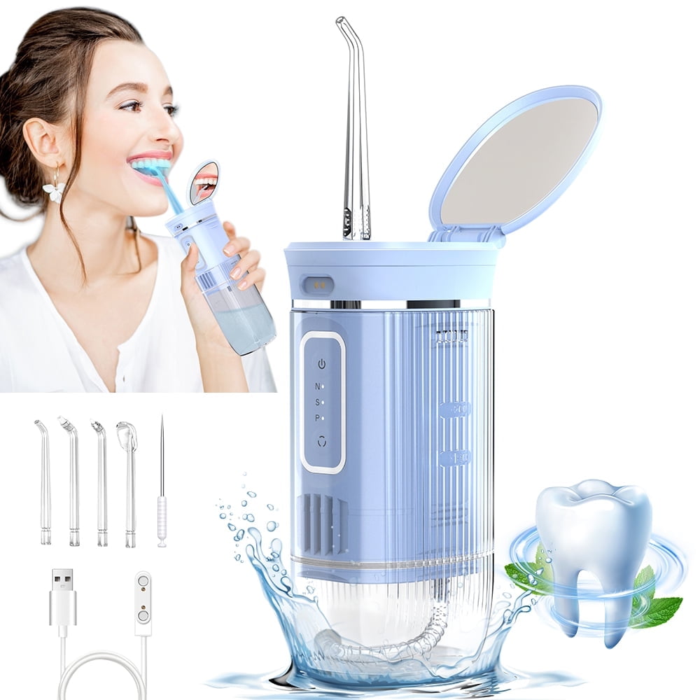 Elett Water Dental Flosser Portable Cordless Electric Water Flosser ...