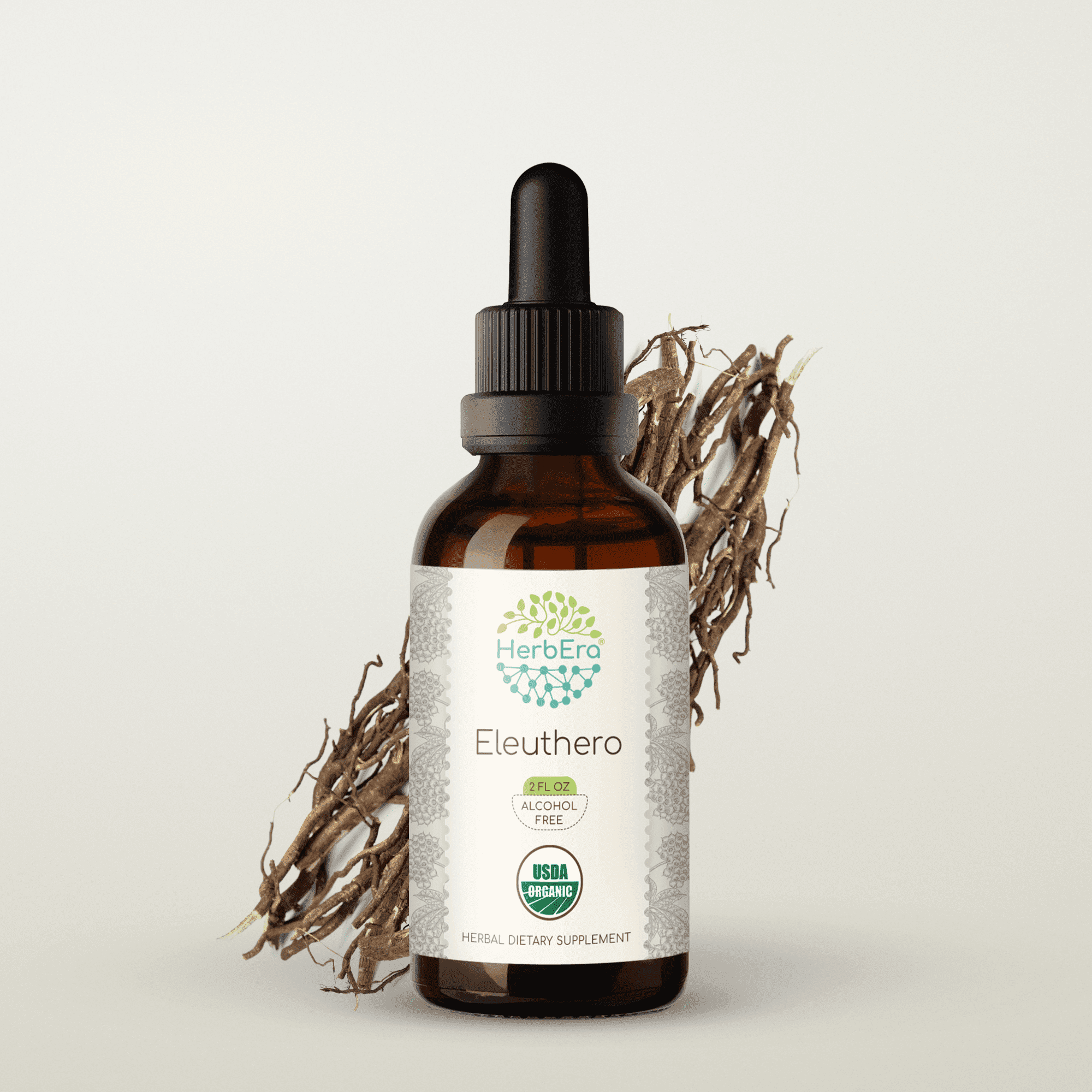 HerbEra Eleuthero Tincture, Organic Herbal Dietary Supplement for ...