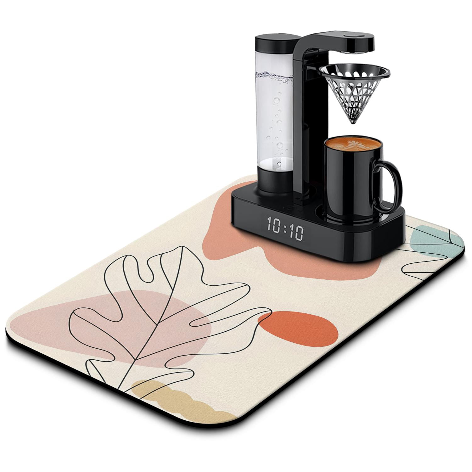 Elevate Coffee Station 19.5x12in Boho Coffee Mat Perfect Organizer and ...