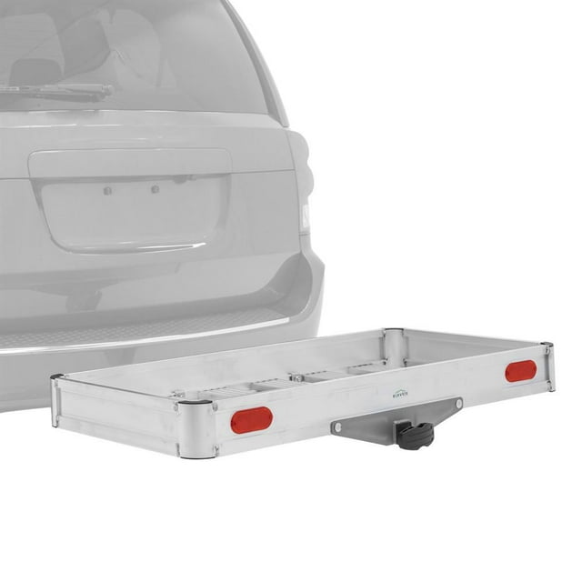 Elevate Outdoor Foldable Hitch-Mounted Aluminum Cargo Carrier for Large ...