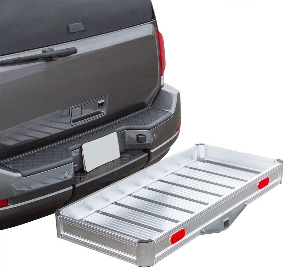 Elevate Outdoor Hitch Cargo Carrier Tray Aluminum 550 lb. Capacity ...