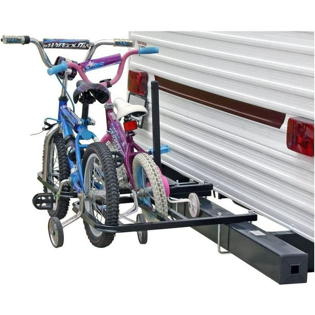 Elevate Outdoor RV or Camper Trailer Bumper Bike Rack for 1-2 Bicycles ...