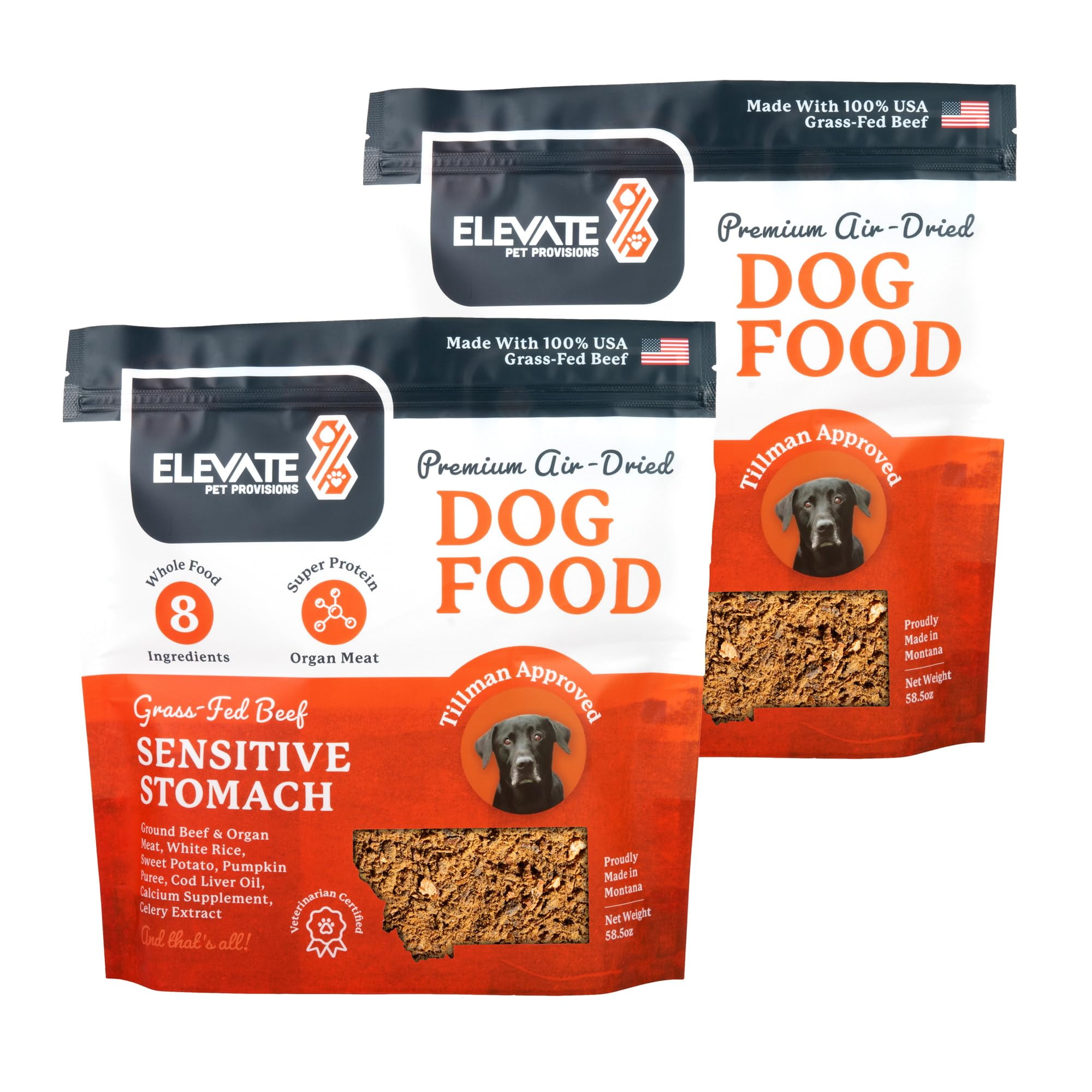 Elevate Pet Provisions Sensitive DPF11 Stomach Dog Food - 100% Air Dried Dog Food - All Natural ...