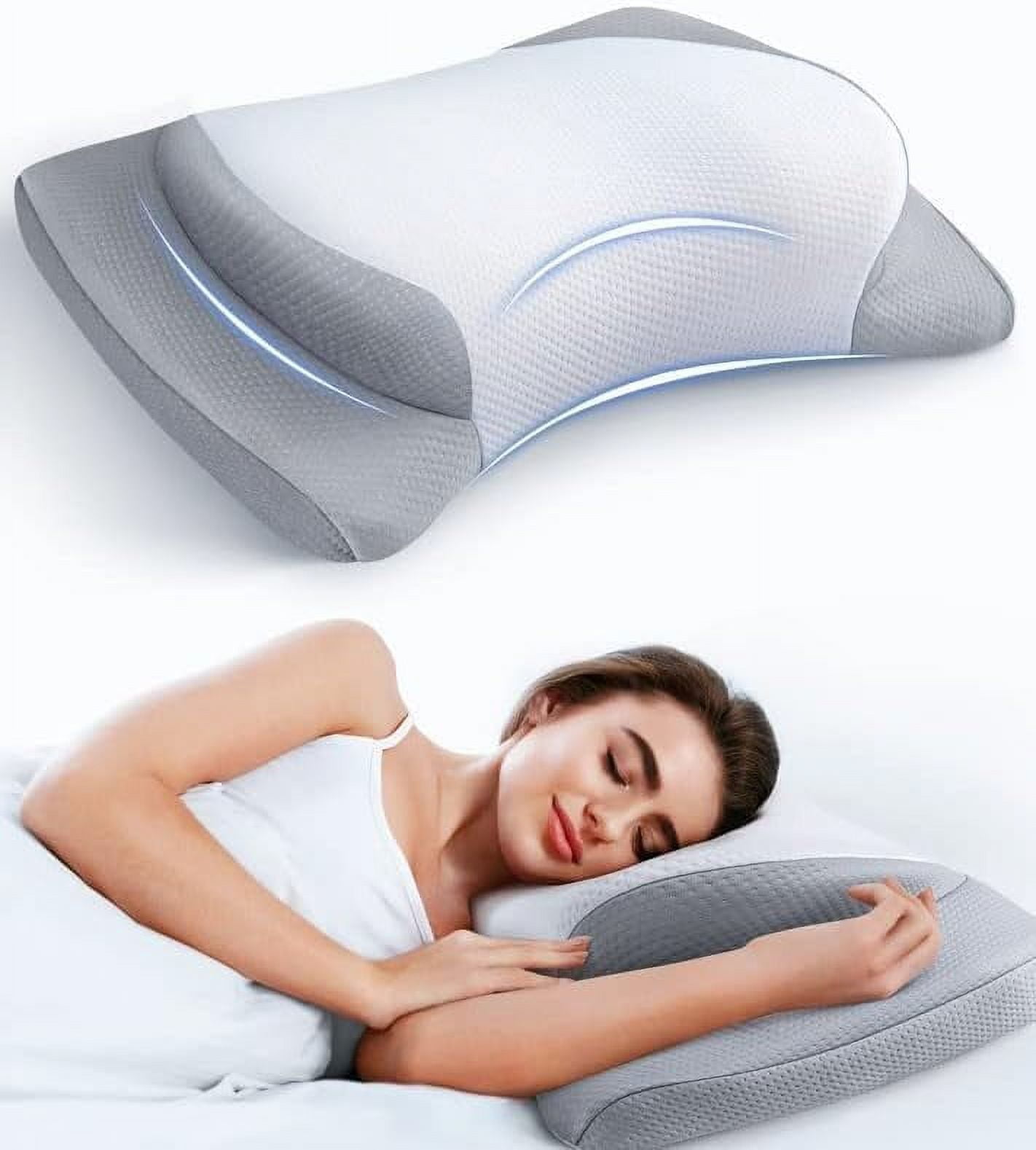 Elevate Sleeping Cervical Neck Pillow for Pain Relief, Healthy Spine ...