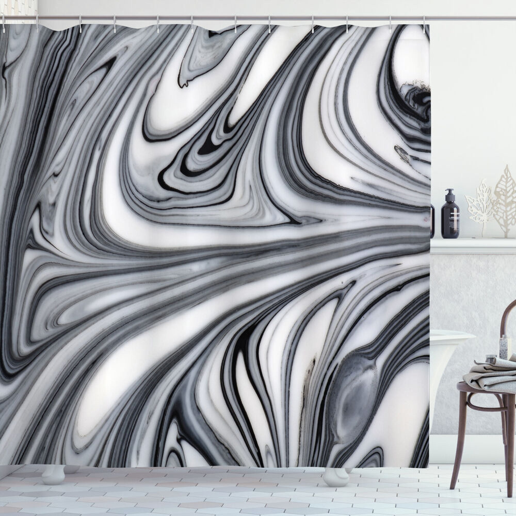 Elevate Your Bathroom Décor With Stylish Monochrome Shower Curtain