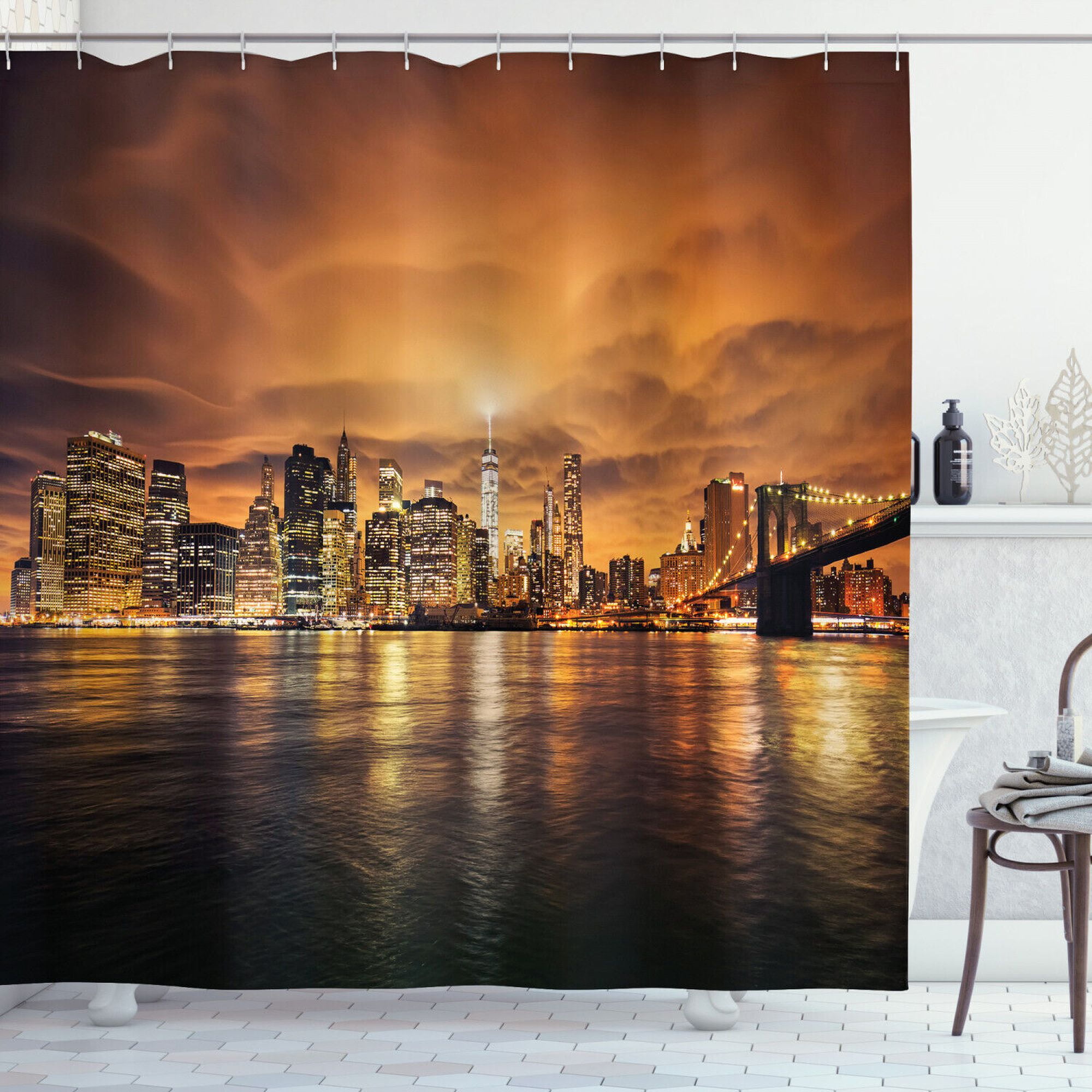 Elevate Your Bathroom Decor With The Iconic New York Skyline Shower