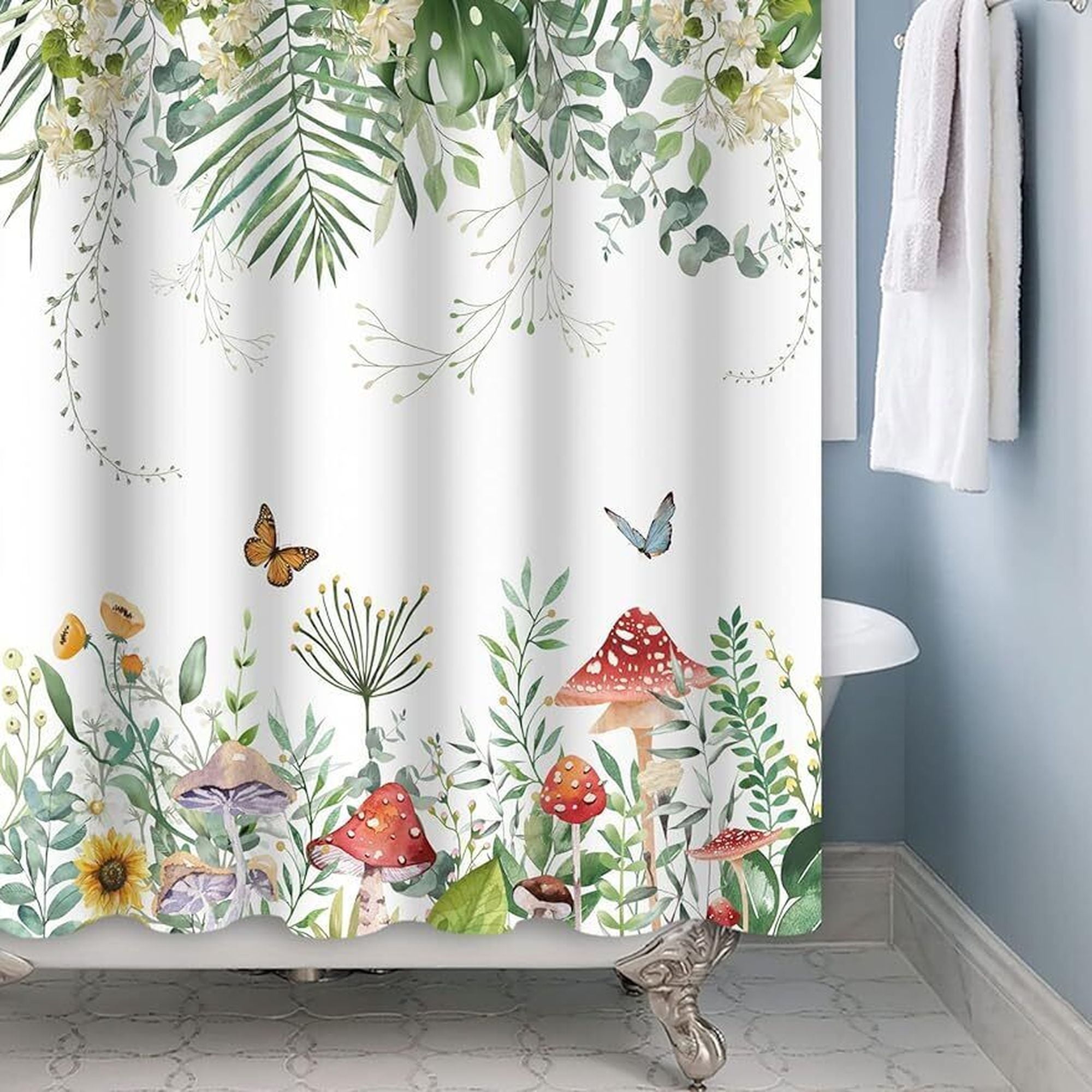 Elevate Your Bathroom Retreat With Gusseaks Botanical Butterfly Shower