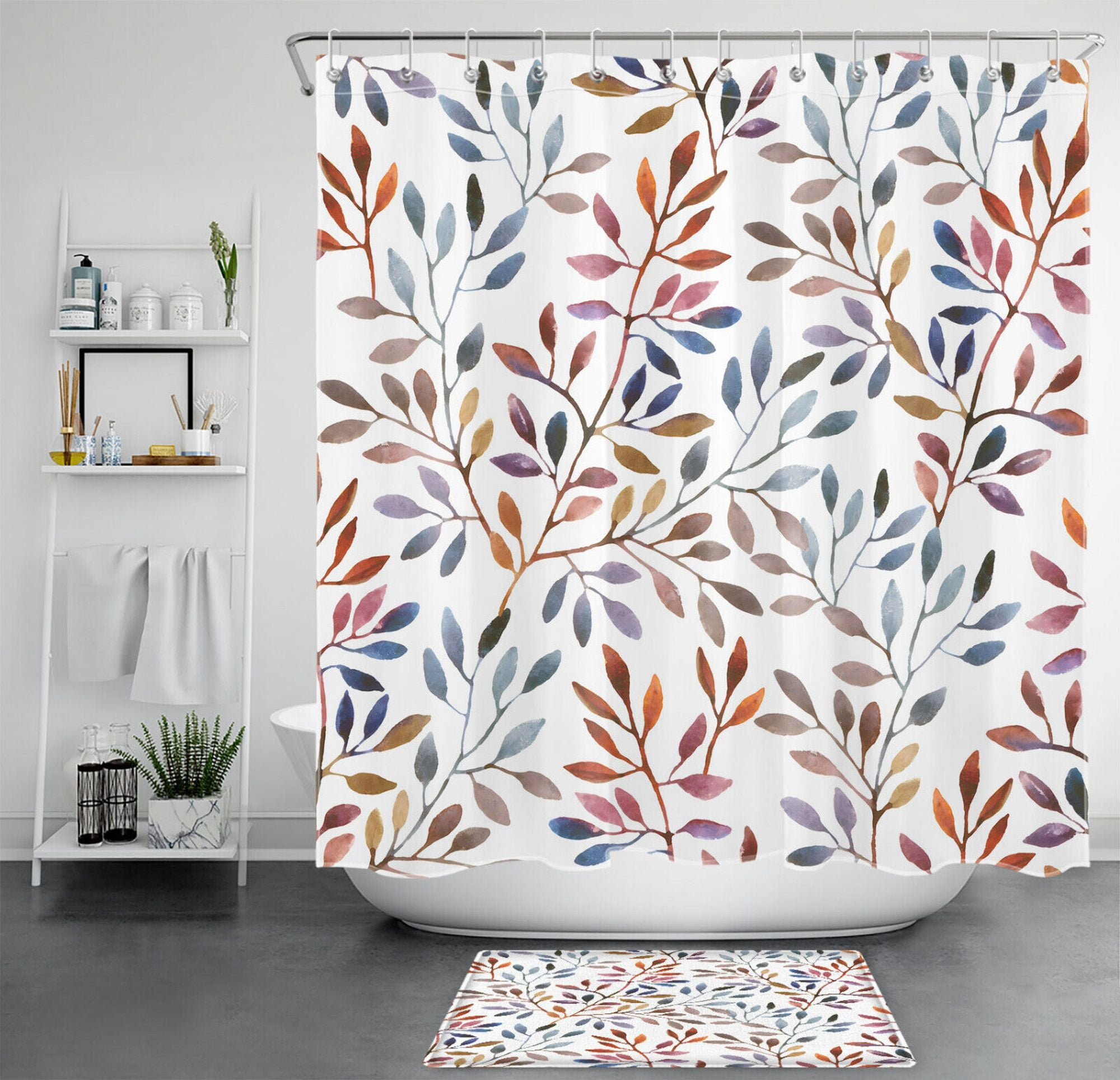 Elevate Your Bathroom With Country Chic Botanical Shower Curtains