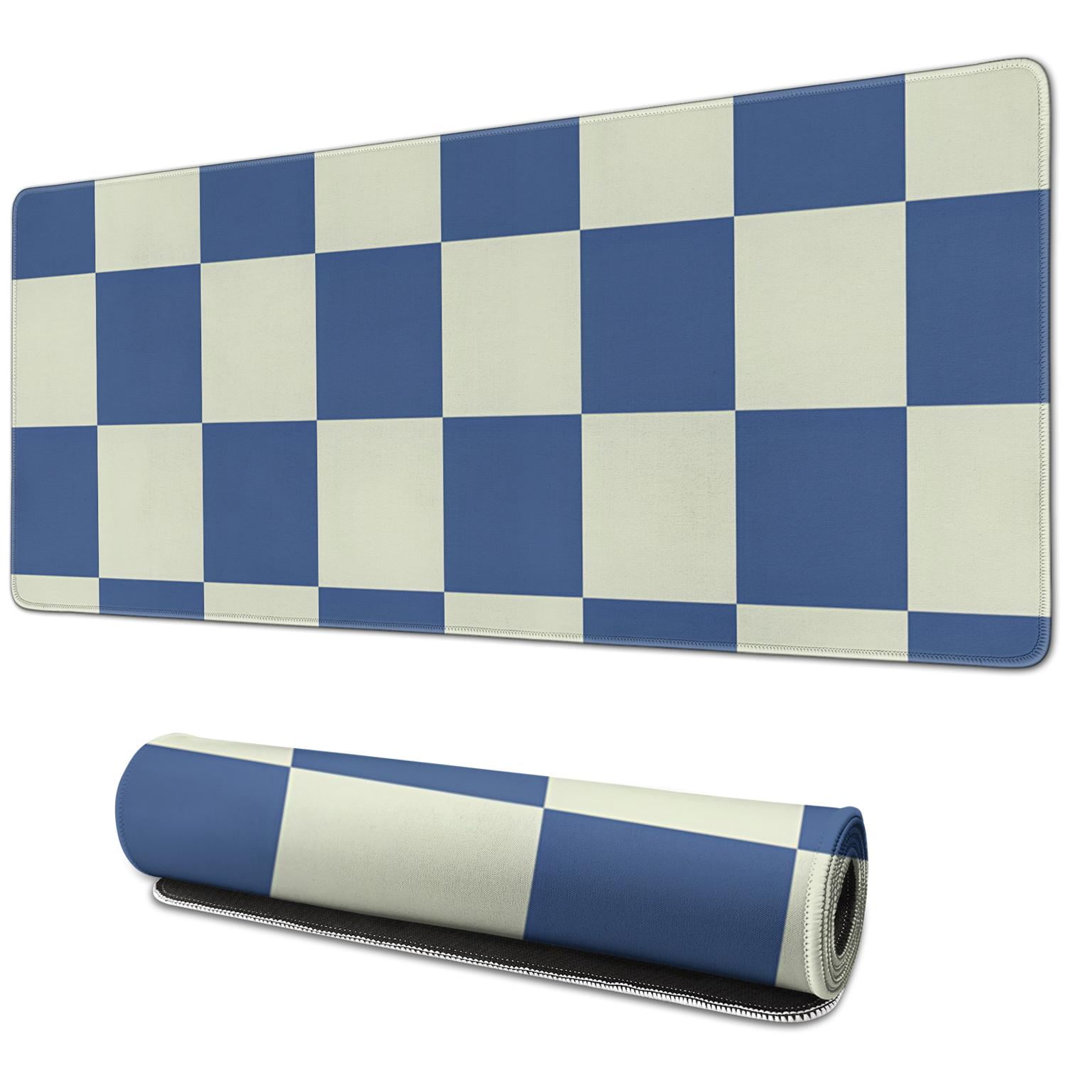 Elevate Your Desk Game: Pastel Checkered Desk Mat - Aesthetic Office ...