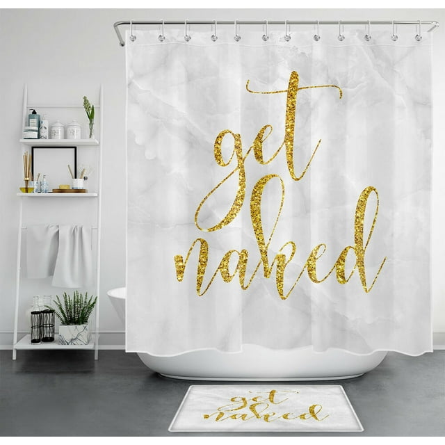 Elevate Your Shower Experience With A Luxurious Gold Textured Shower