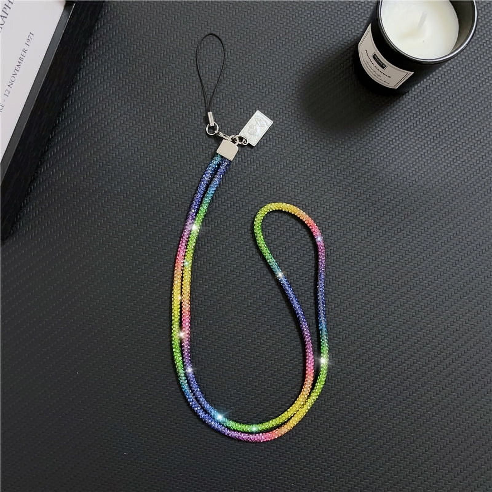 Elevate Your Style: Colorful Rhinestone Cell Phone Lanyard - Long ...