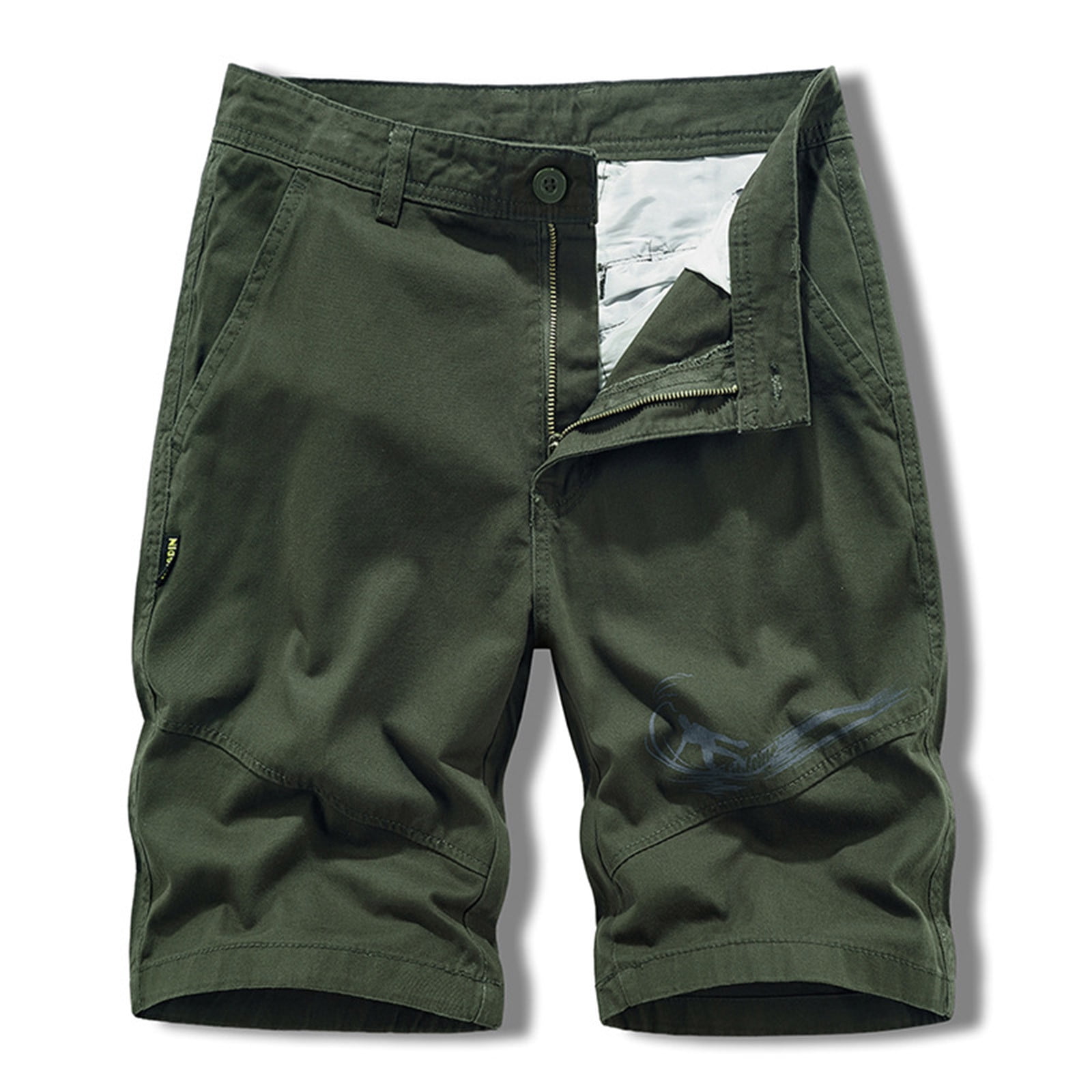 Elevate Your Style Game with Jerdar Men's Solid Color Shorts B Army ...