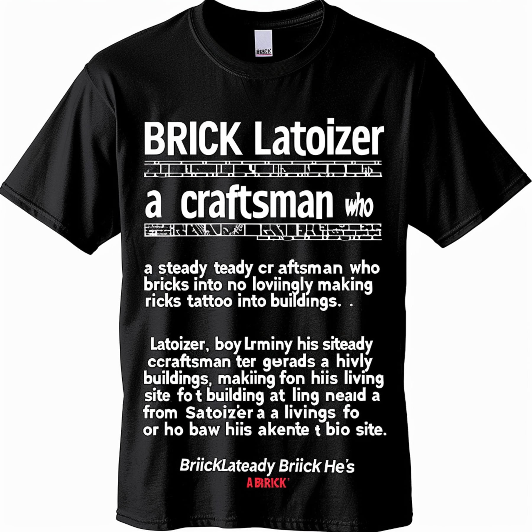 Elevate your style with this exclusive 'BRICKLatoizer' design ...
