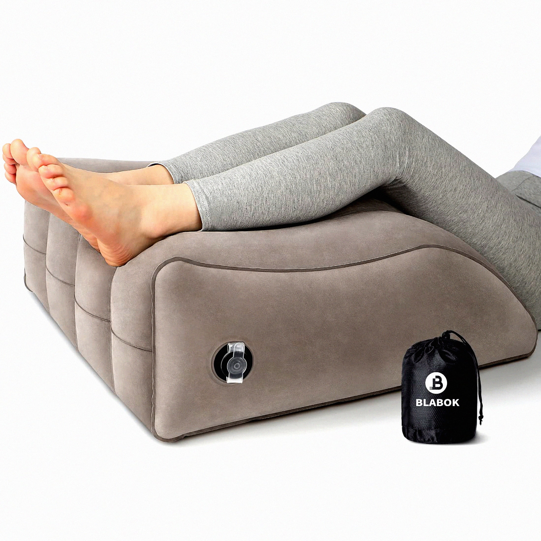 ElevateEase Leg Wedge Pillow - Inflatable Support for Swelling ...