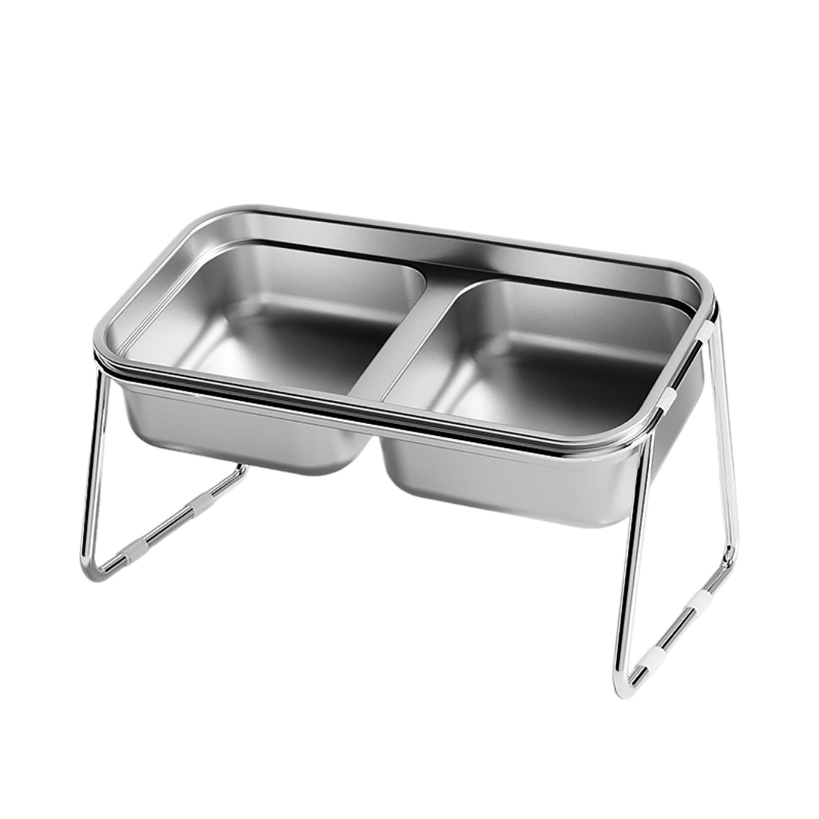 Elevated Cat Bowl with Stand Raised Double Bowl Feeder for Indoor Use ...