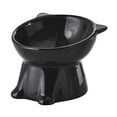Elevated Cat Bowls with 15° Tilt, Ceramic Raised Food & Water Bowl ...