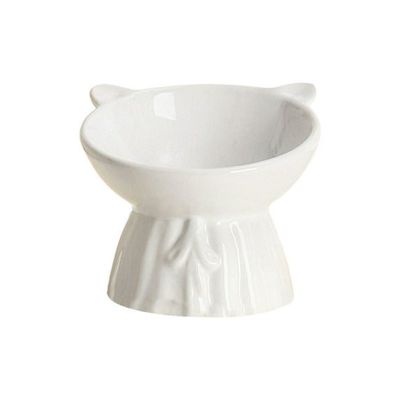Elevated Cat Food Bowl,8 Oz Ceramic Raised and Tilted Water Bowl,Anti ...