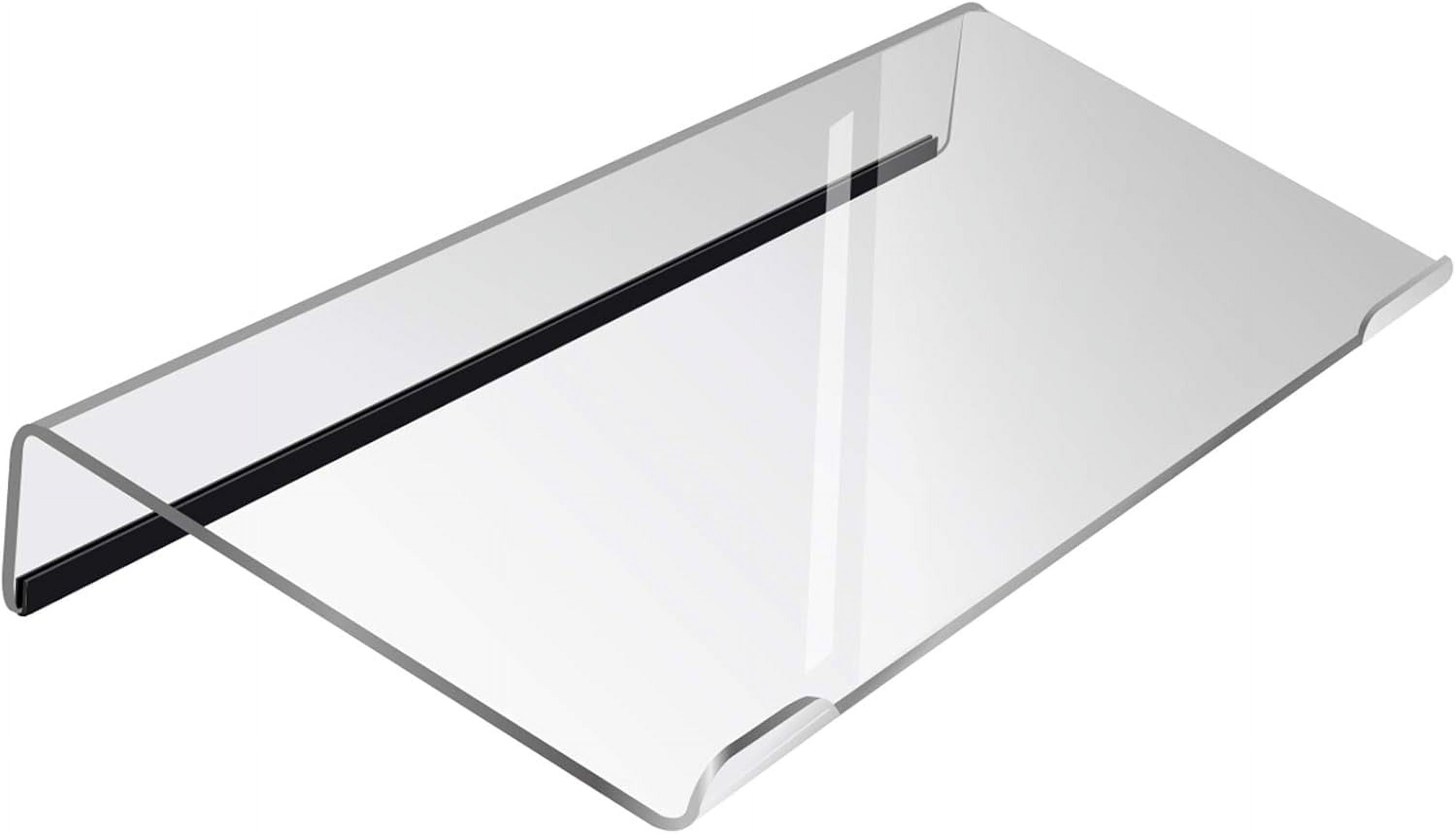 Elevated Computer Keyboard Stand, Clear Acrylic Premium Stand With ...
