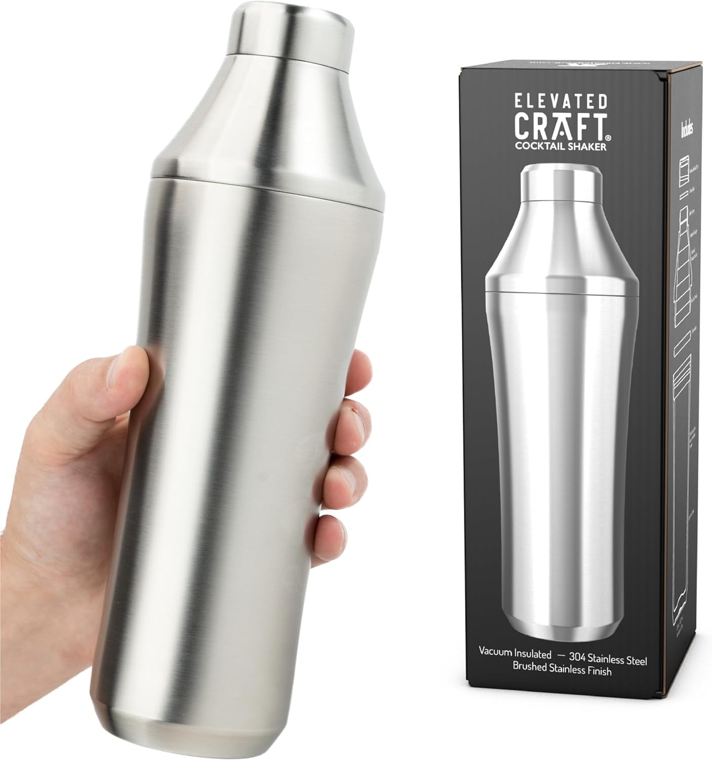 Elevated Craft Hybrid Cocktail Shaker - Premium Vacuum Insulated ...