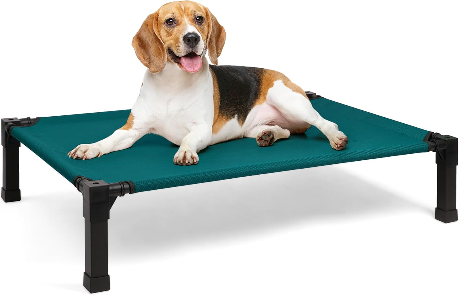 Elevated Dog Bed, Cooling Raised Pet Cot with Chew Proof Washable ...