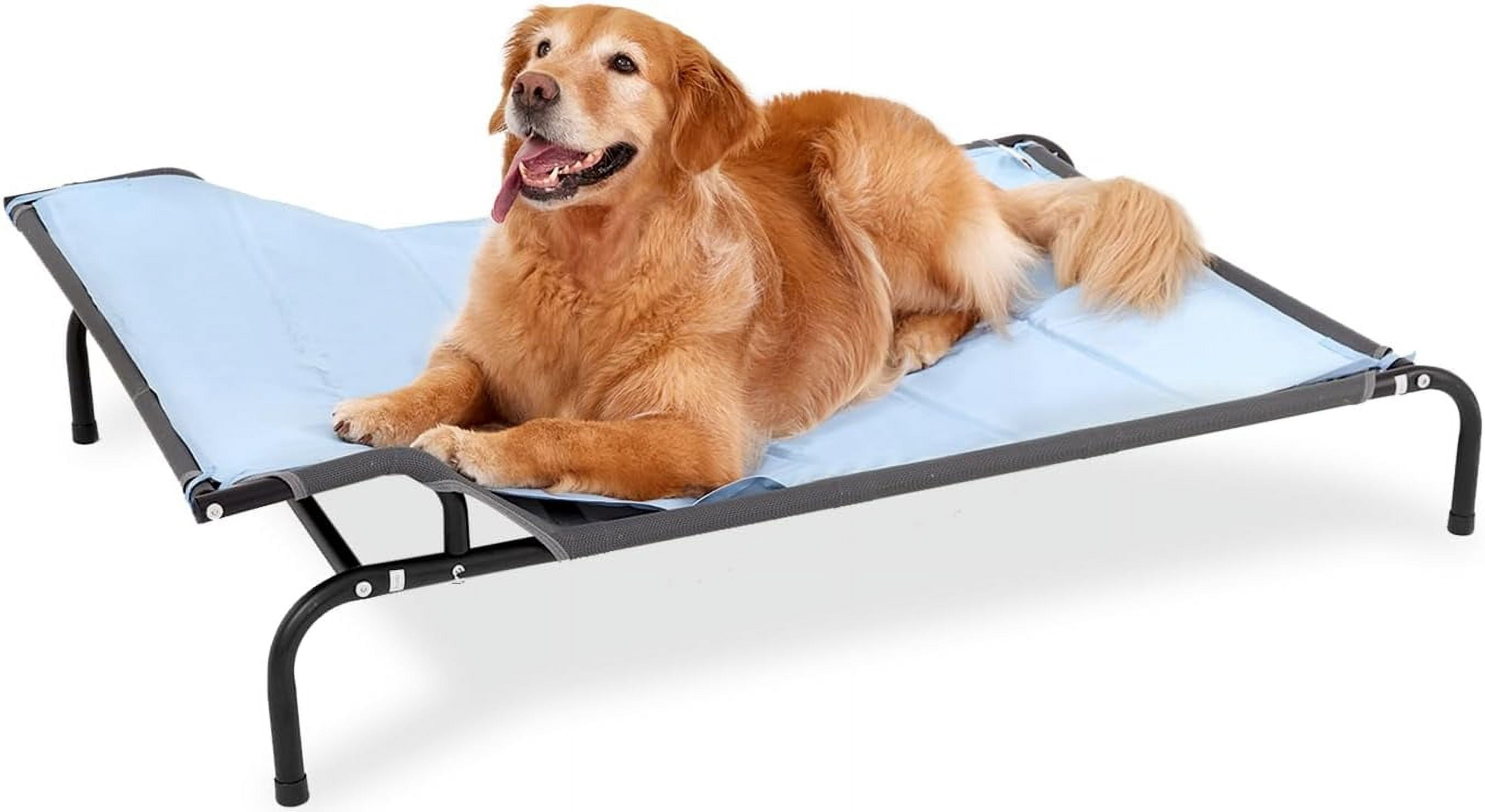 Elevated Dog Bed with Headrest for Large Dogs | Waterproof Raised Dog ...