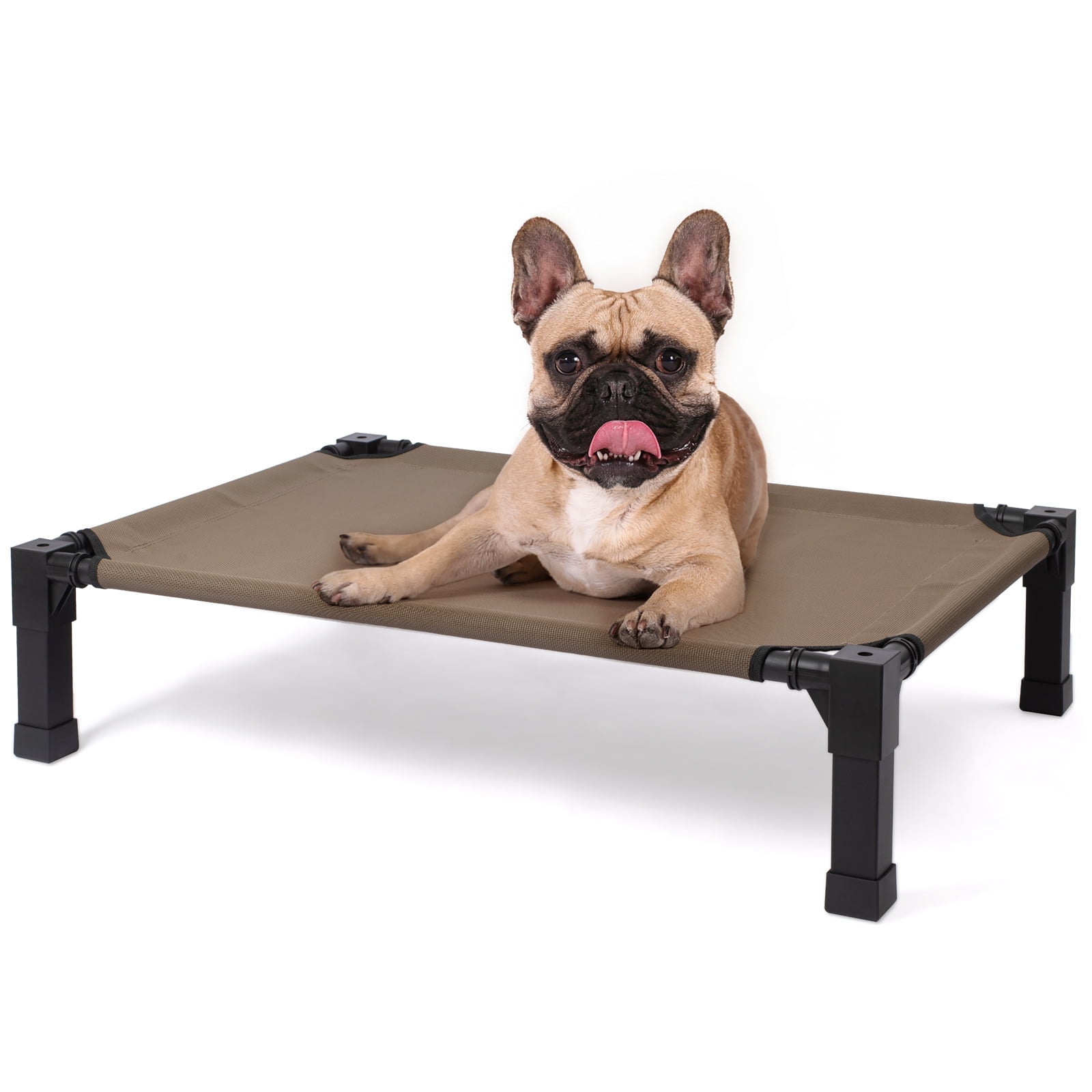 Elevated Dog Bed - Portable Pet Bed with Non-Slip Feet - Indoor/Outdoor ...
