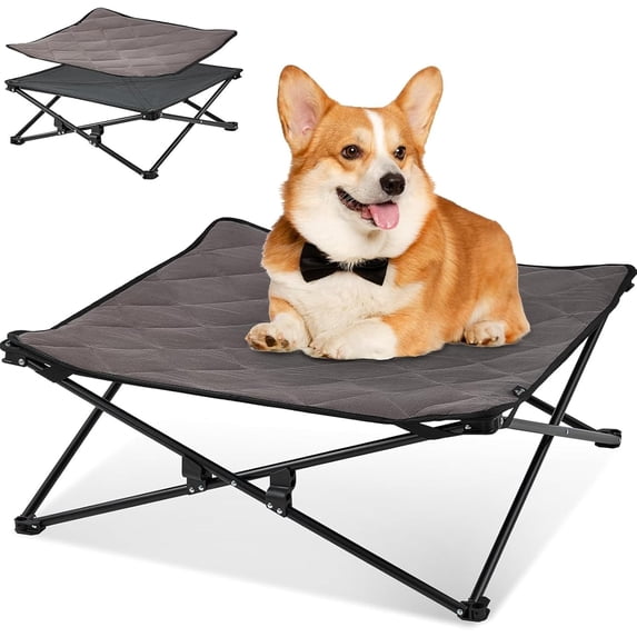 Elevated Dog Bed for XL Dogs Outdoor Raised Cooling Pet Cot Bed with ...