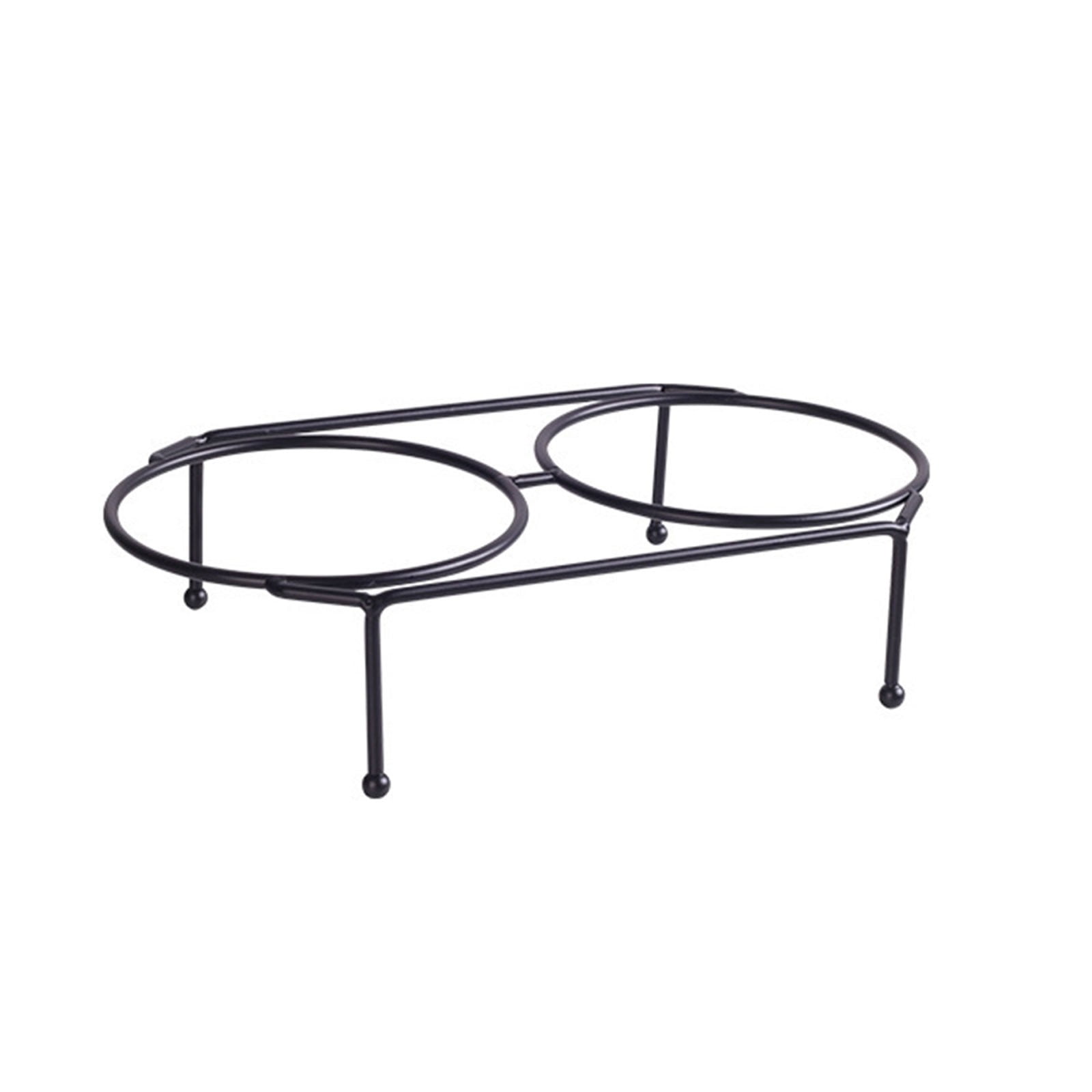 Elevated Dog Bowl Stand With Iron Frame For Easy Feeding And Improved ...