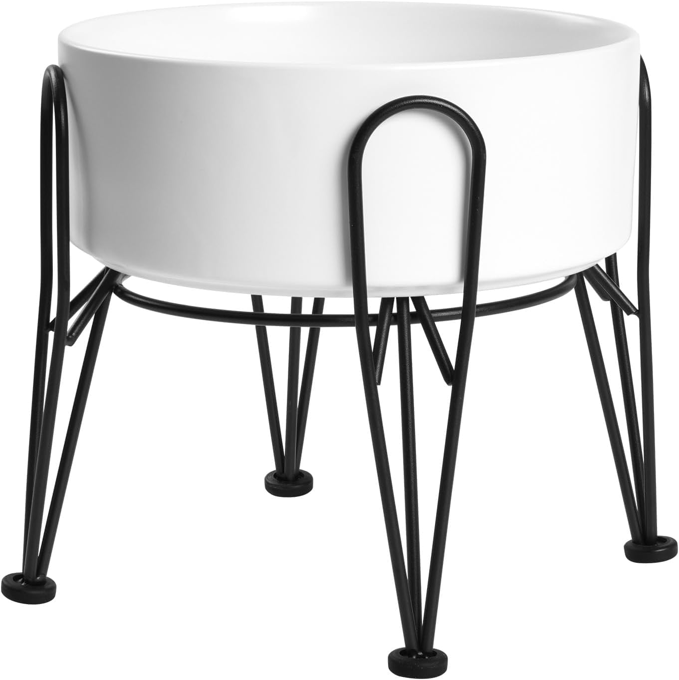 Elevated Dog Bowls, Ceramic Raised Dog Bowl Set with Anti-Slip and Non ...