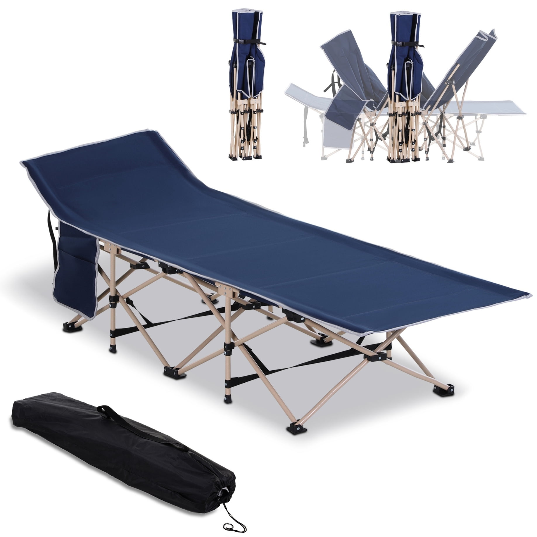 Elevated Folding Cot | Airflow and Dry Sleep | Blue Steel Construction ...