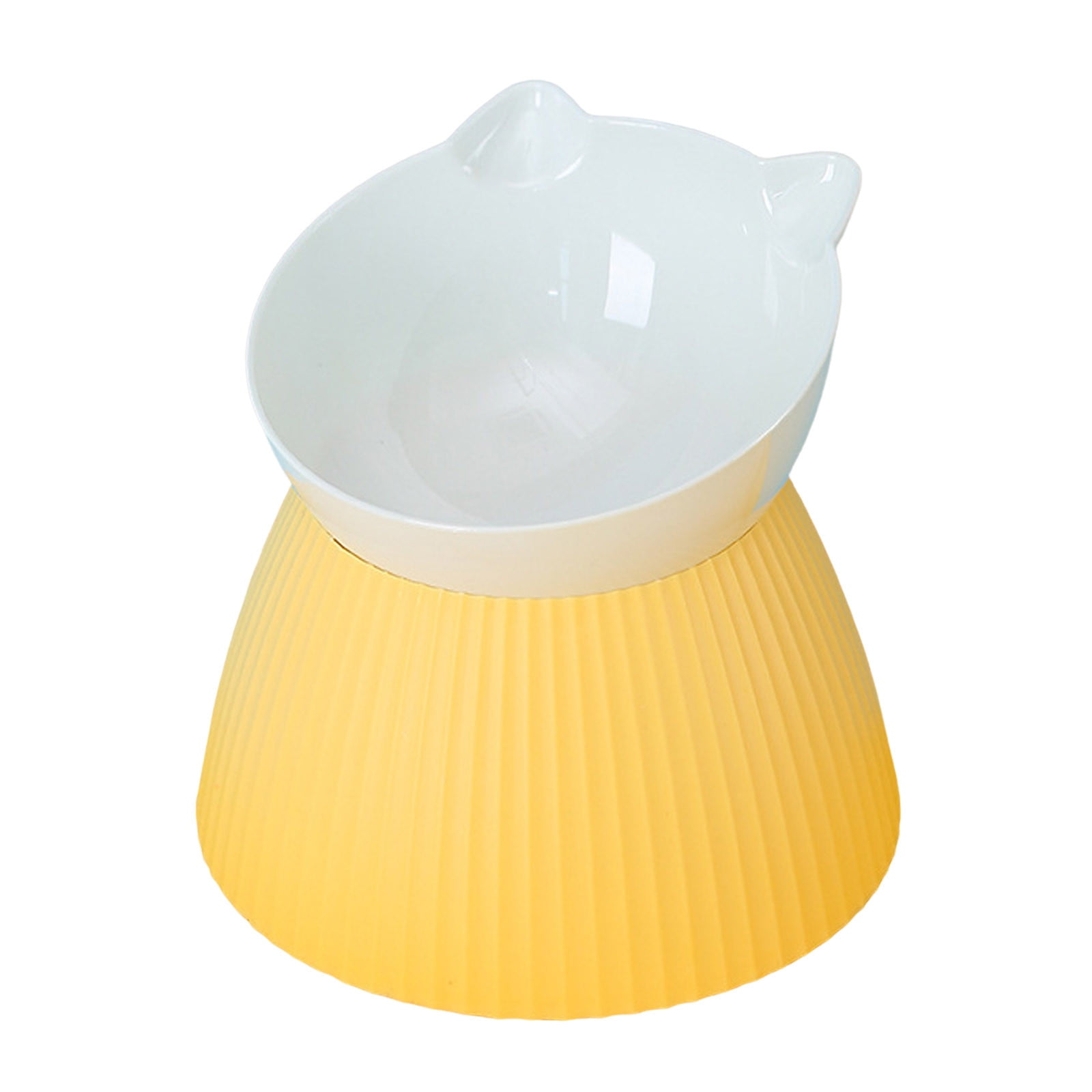 Elevated -Knockover Cat Bowl with Tilt Design for Easy Feeding Pet Food Dish - Walmart.com