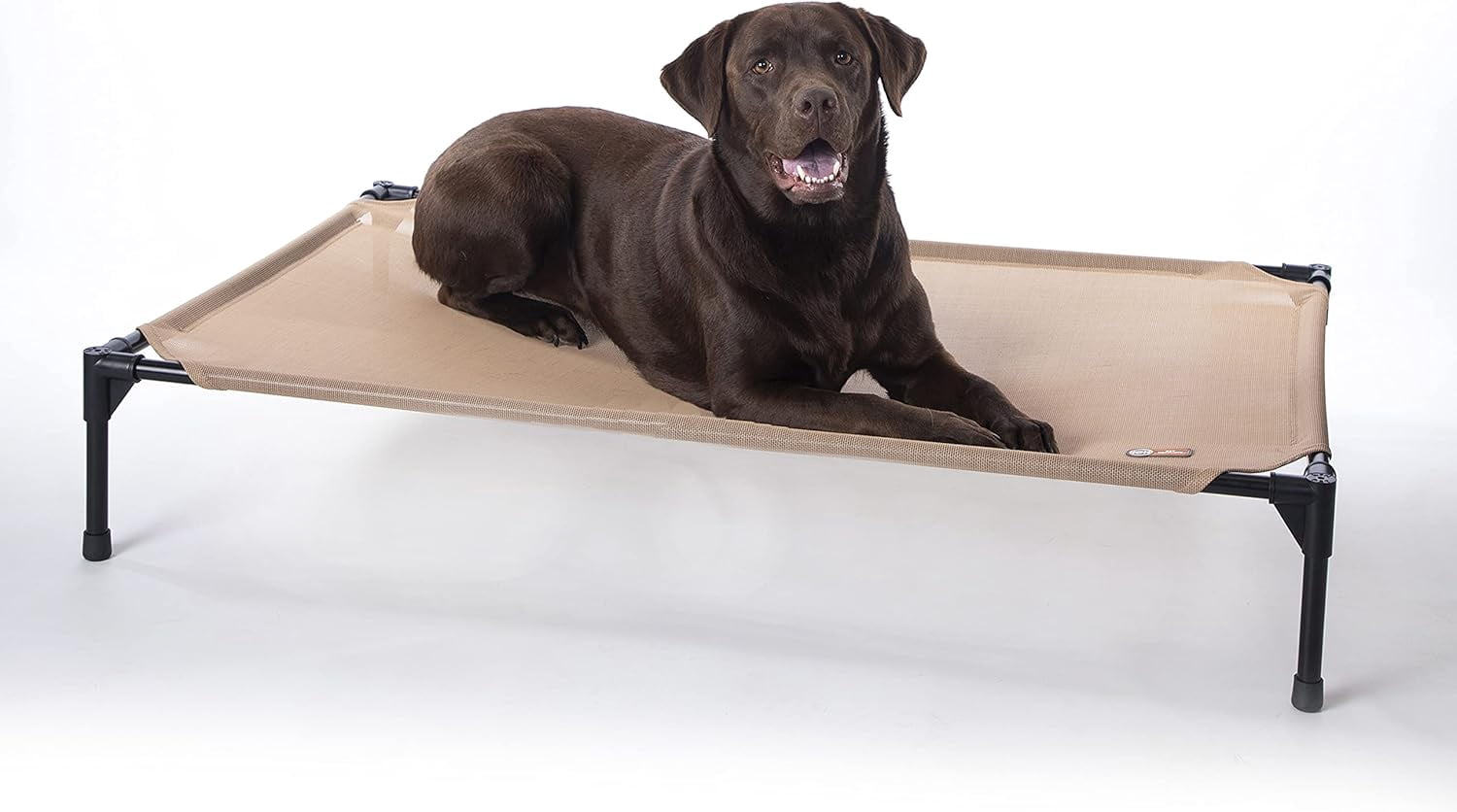 Elevated Outdoor Dog Cot, Raised Cooling Bed with Waterproof Breathable ...