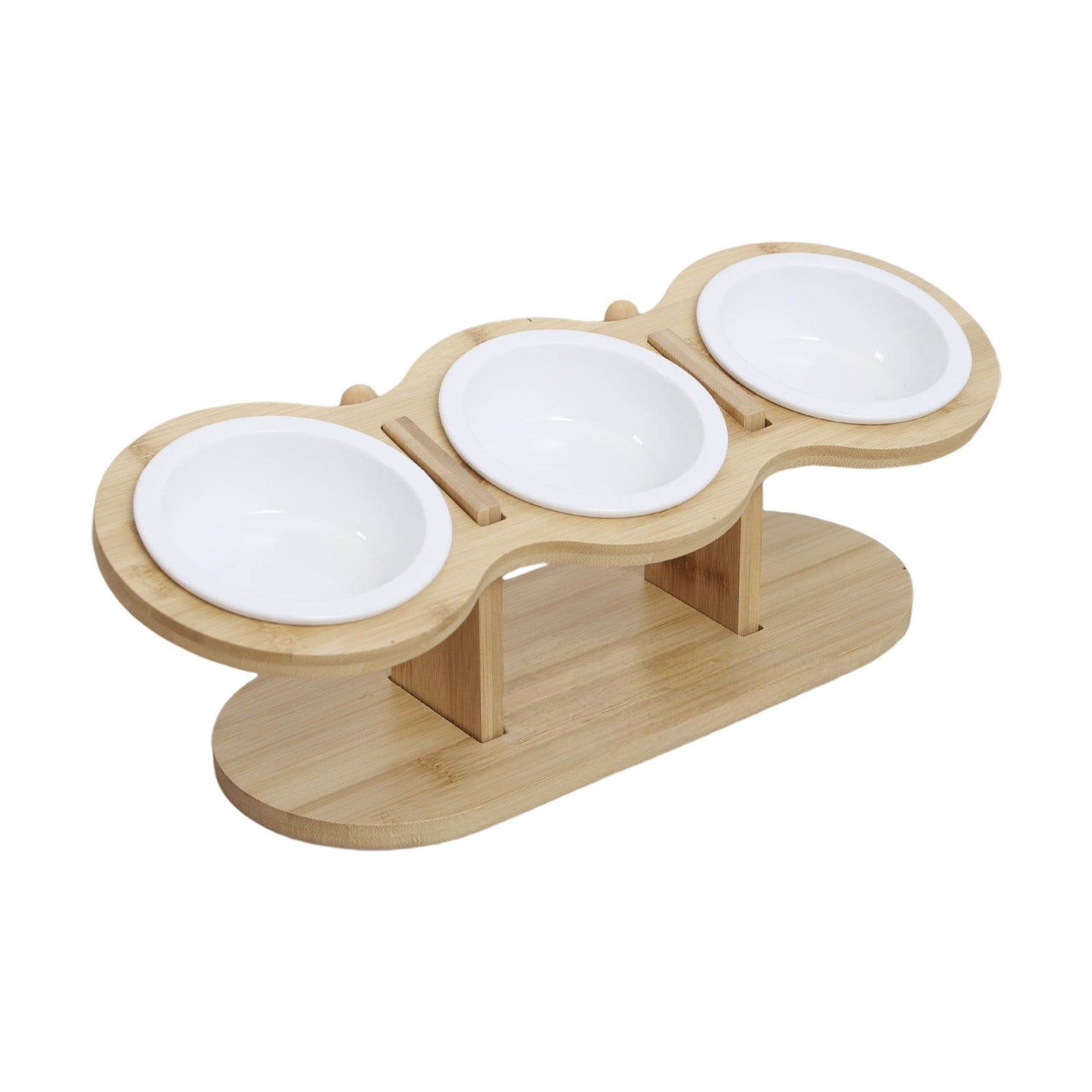Elevated Pet Feeder Stand for Cats and Dogs Promotes Eating Posture and ...