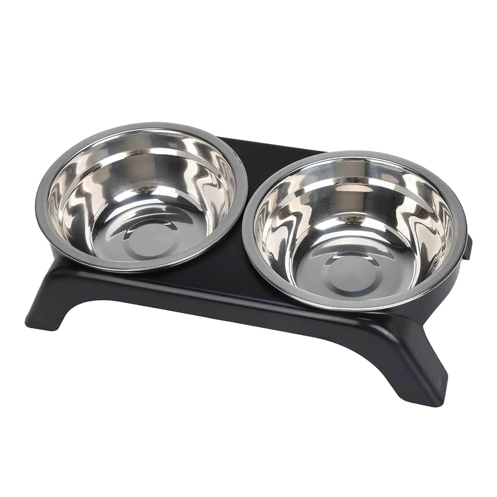 Elevated Pet Feeder Stand with Adjustable Height Slow Feed Bowls for ...