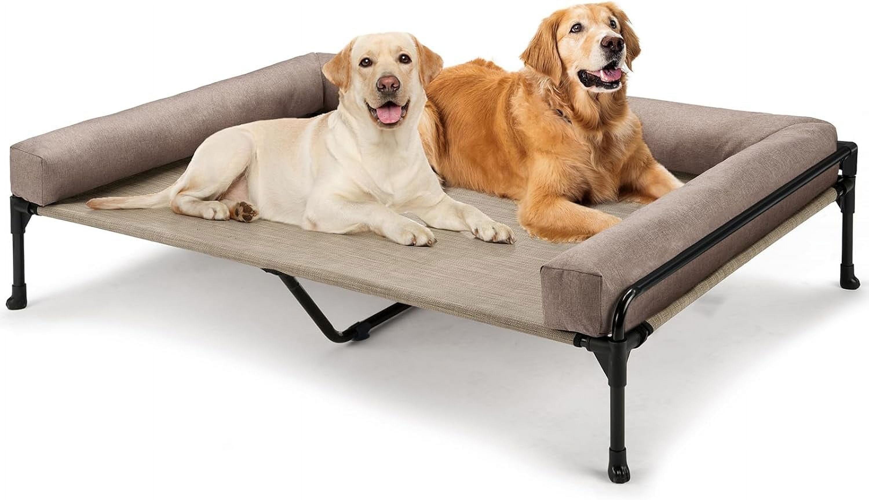 Elevated Raised Dog Bed-Cooling Outdoor Dog Cot Bed for Large Sized ...