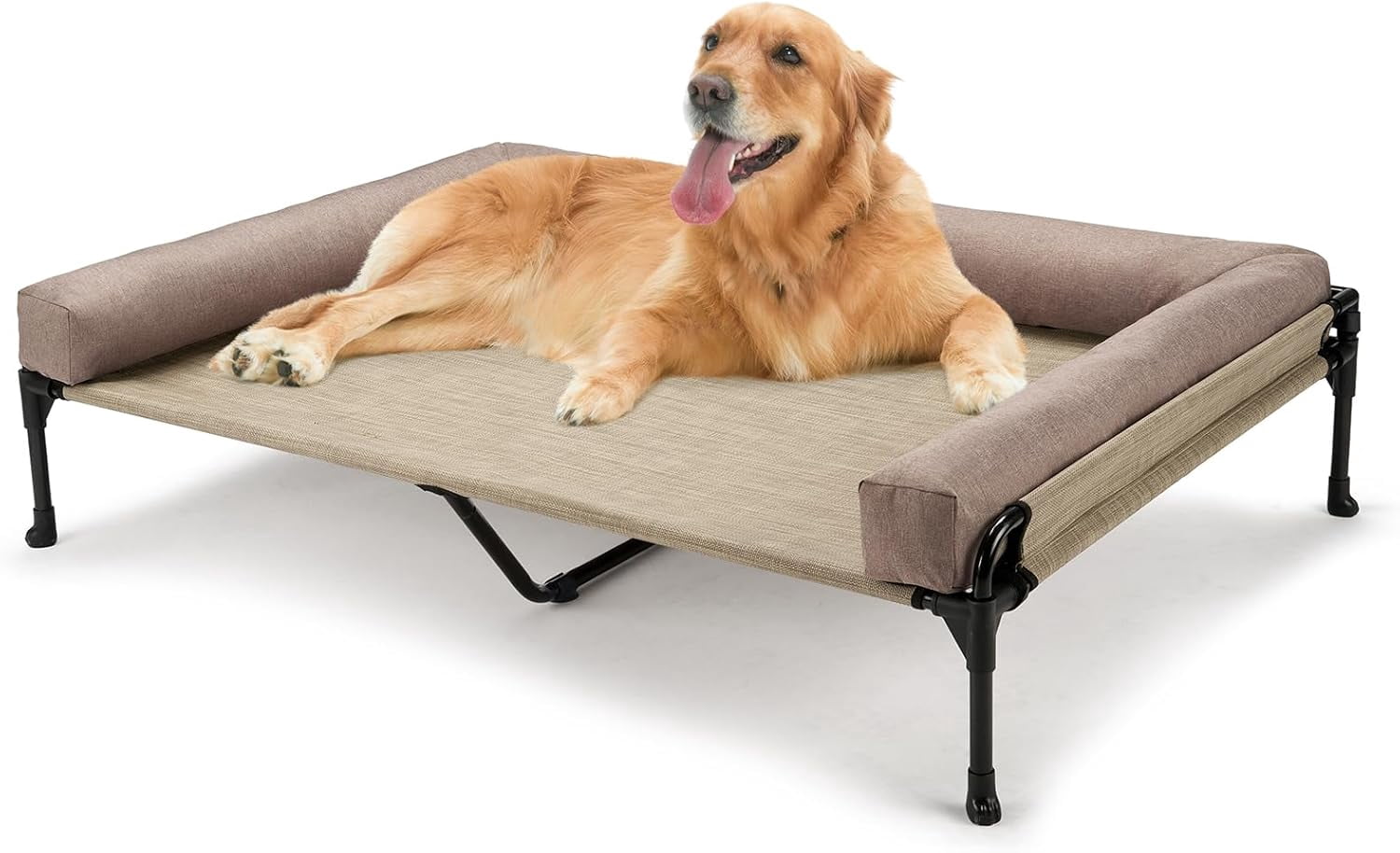 Elevated Raised Dog Bed-Cooling Outdoor Dog Cot Bed for Large Sized ...