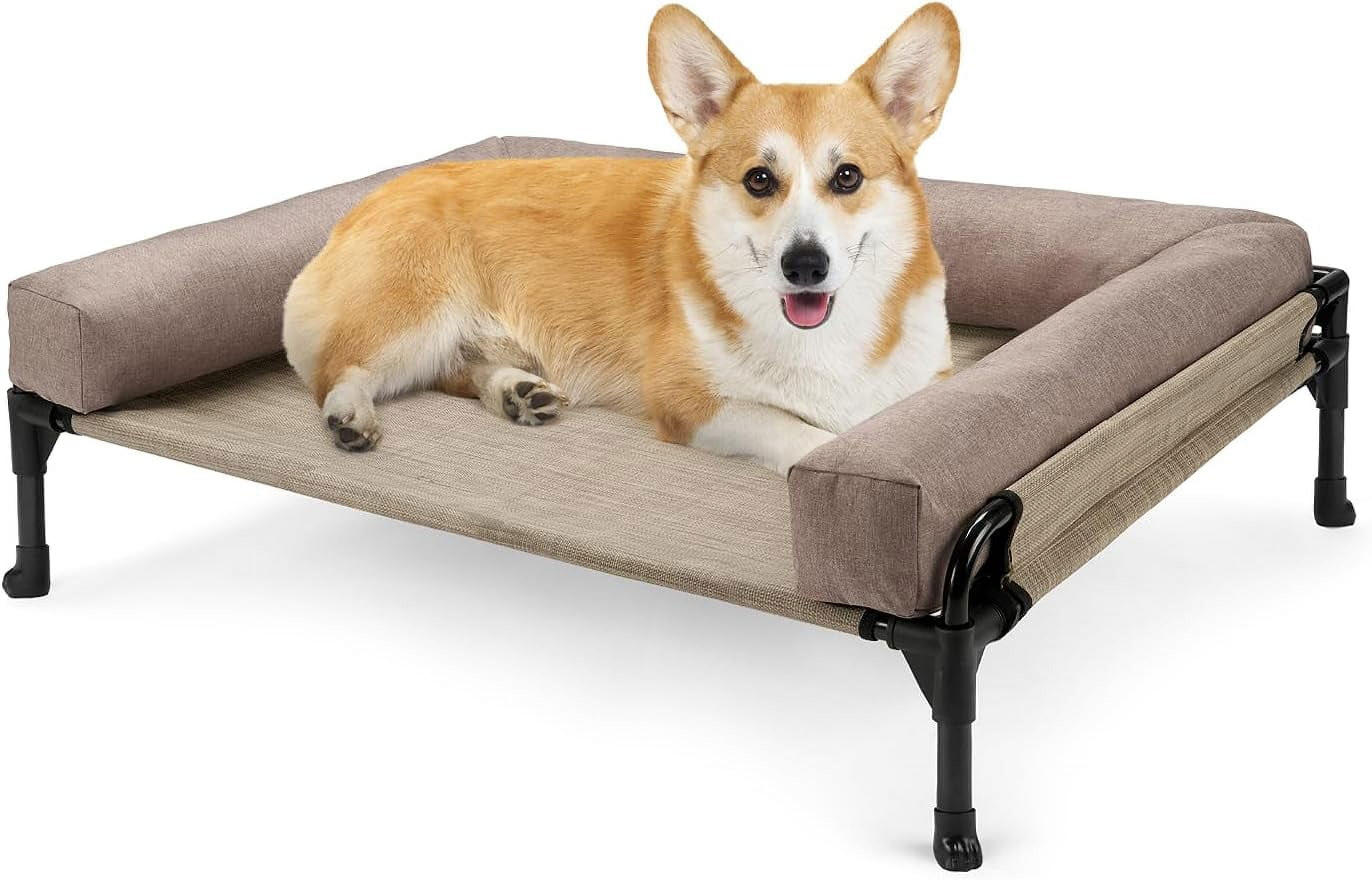 Elevated Raised Dog Bed-Cooling Outdoor Dog Cot Bed for Medium Sized ...