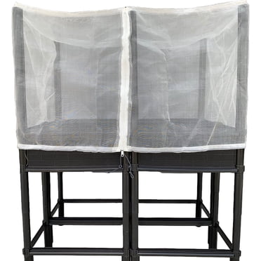 Eden Elevated Wooden Outdoor Planter: Large Raised Garden Table with ...