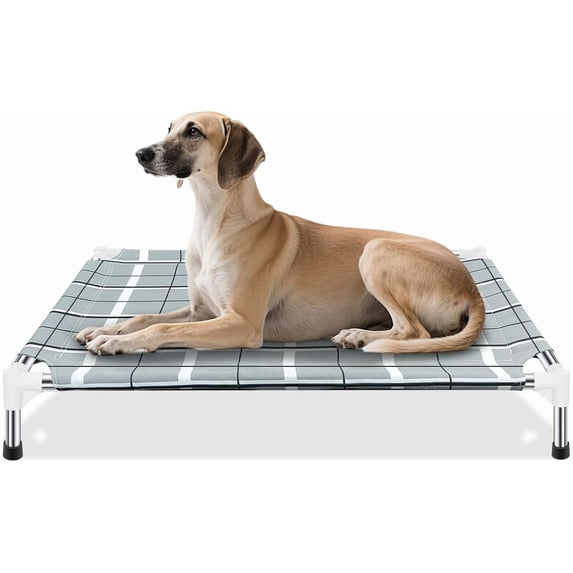 Elevated Raised Outdoor Bed - Cooling Lifted Outside Dogs Bed with Non ...