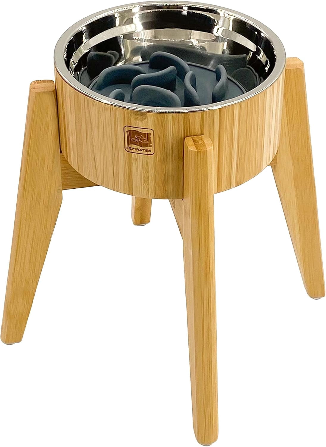 Elevated Slow Feeder Dog Bowls Large Breed - (12-inch-high) - Raised ...