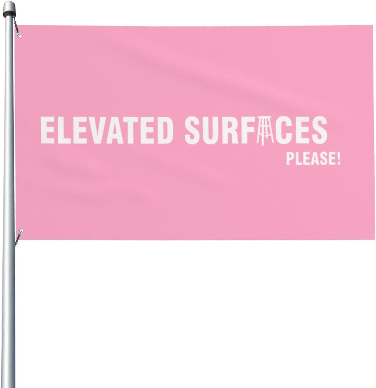 Elevated Surfaces Please! Flag 3x5 Ft With 2 Brass Grommets, Vivid Color, Fade Proof,Indoor ...