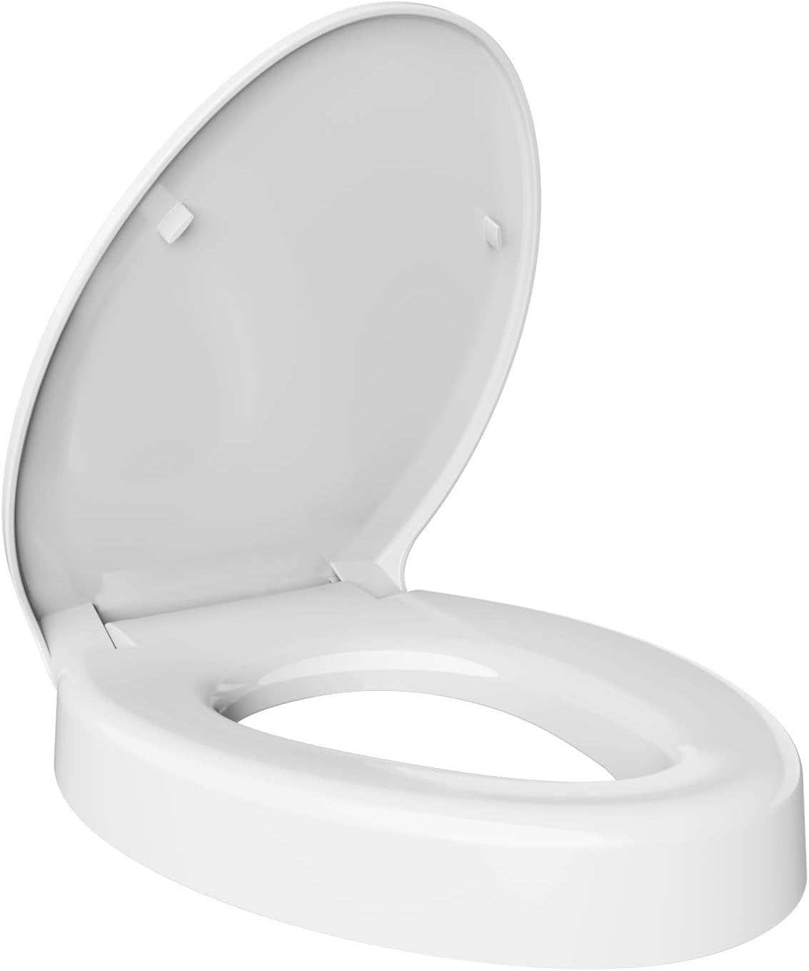 Elevated Toilet seat, Elongated Toilet seat risers for Seniors, Slow ...