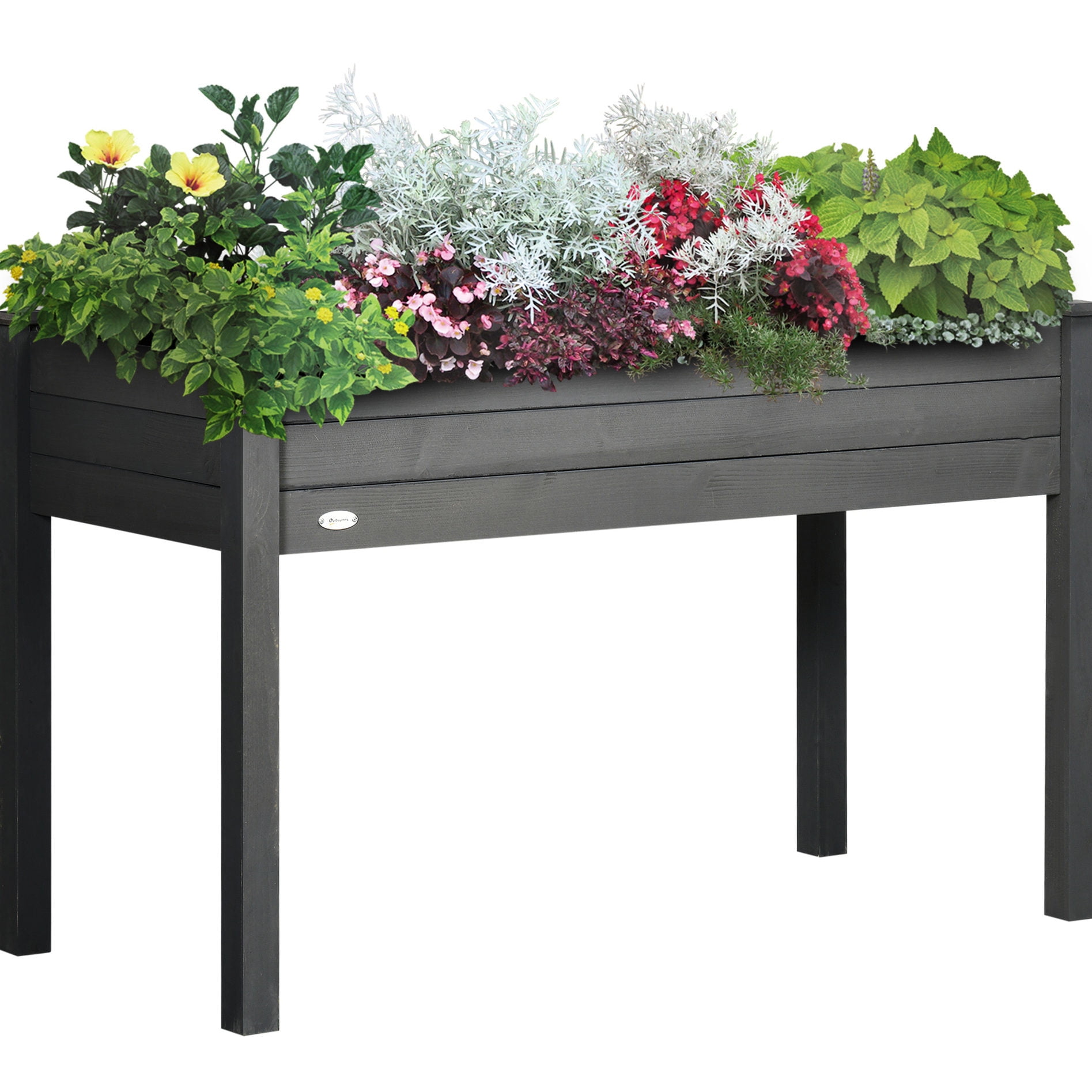 Elevated Trough - shaped Planter Box+Fabric Filter Bag"-"Balcony Flower ...