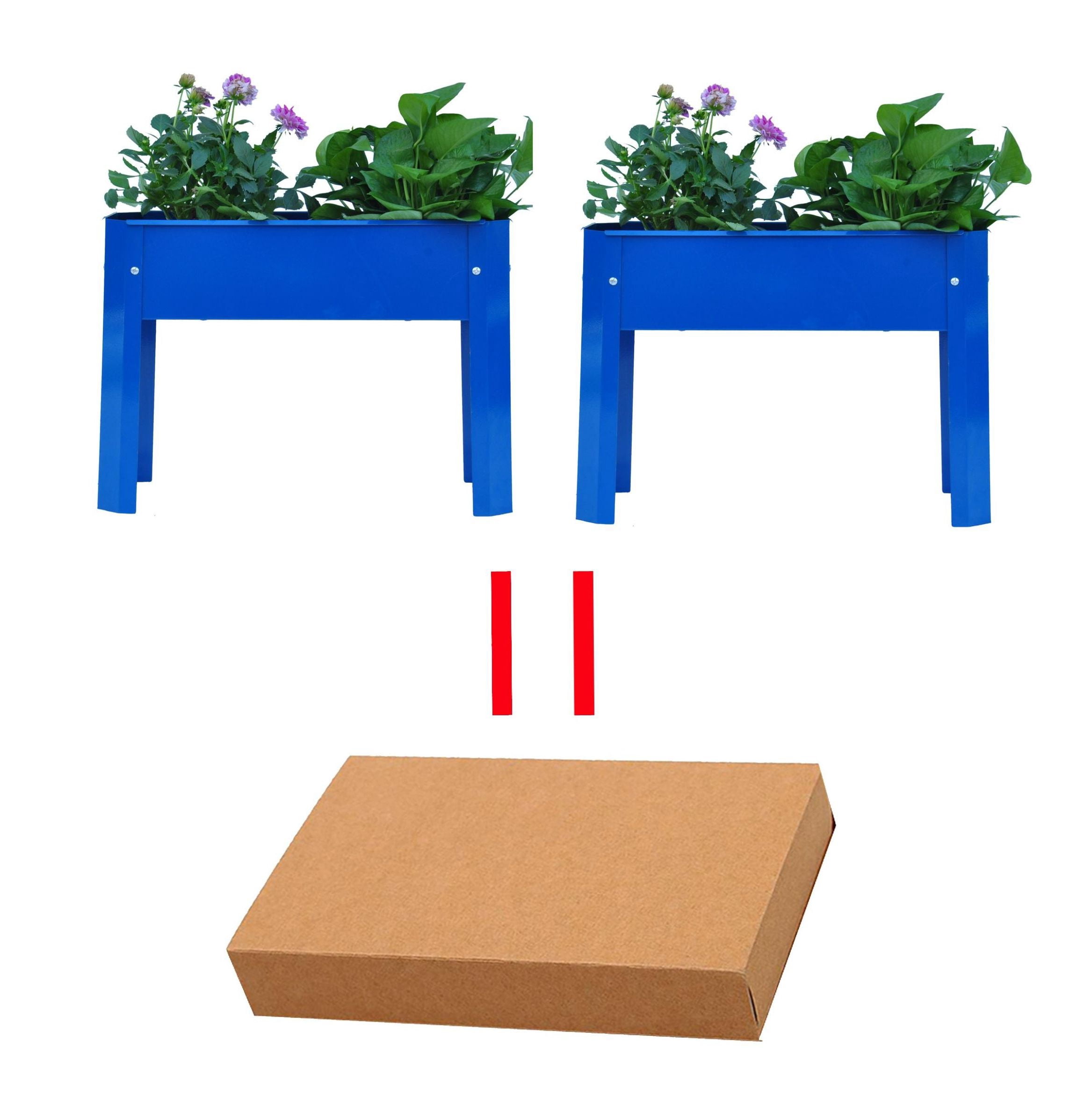 Elevated garden bed metal elevated outdoor flowerpot box suitable for ...